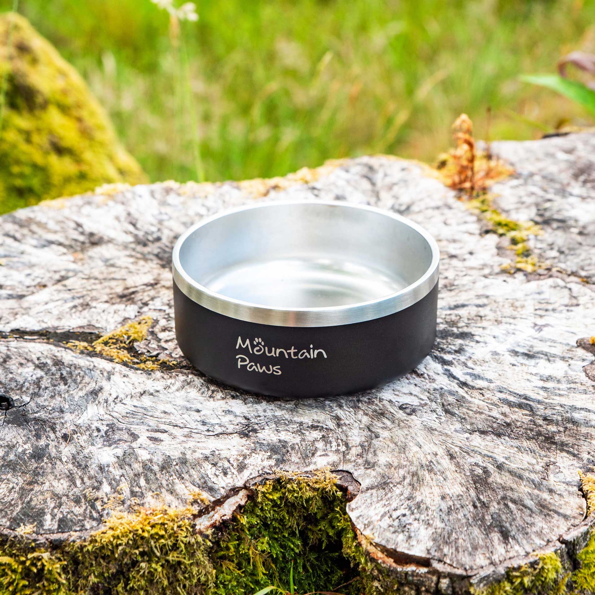 Basecamp Dog Bowl | Stainless Steel Dog Bowl | Mountain Paws